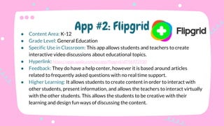 EDT-6200 Educational Apps Assignment | PPT