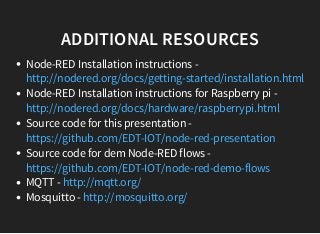 EDT-IOT September 2015 Meetup - IOT+Node-RED | PDF | Computing | Technology & Computing