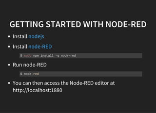 EDT-IOT September 2015 Meetup - IOT+Node-RED | PDF | Computing | Technology & Computing