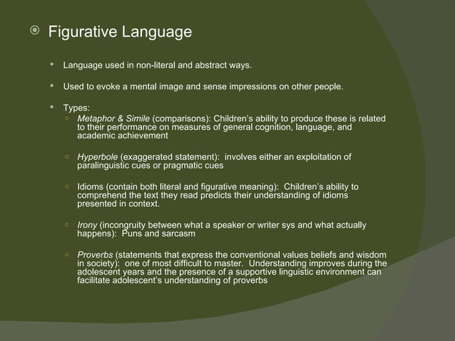 School Age Speech and Language Development | PPT