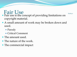 EDT-7820 Fair-Use Summary | PPT