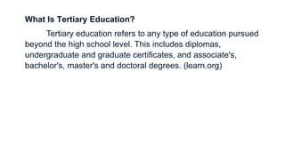 EDT 802 – Elementary, Secondary and Tertiary.pptx
