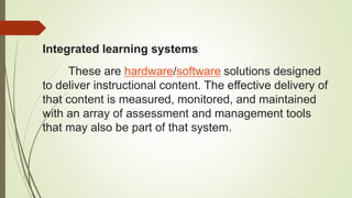 EDT 805 Integrated Learning Management System Report.pptx | Education ...