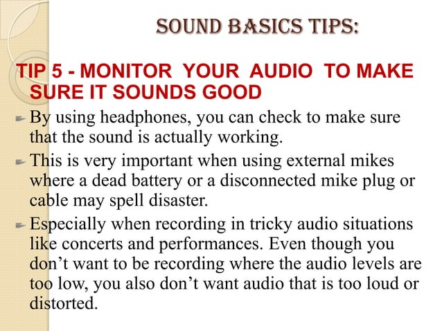 Edtc 5340 sound basics | PPT