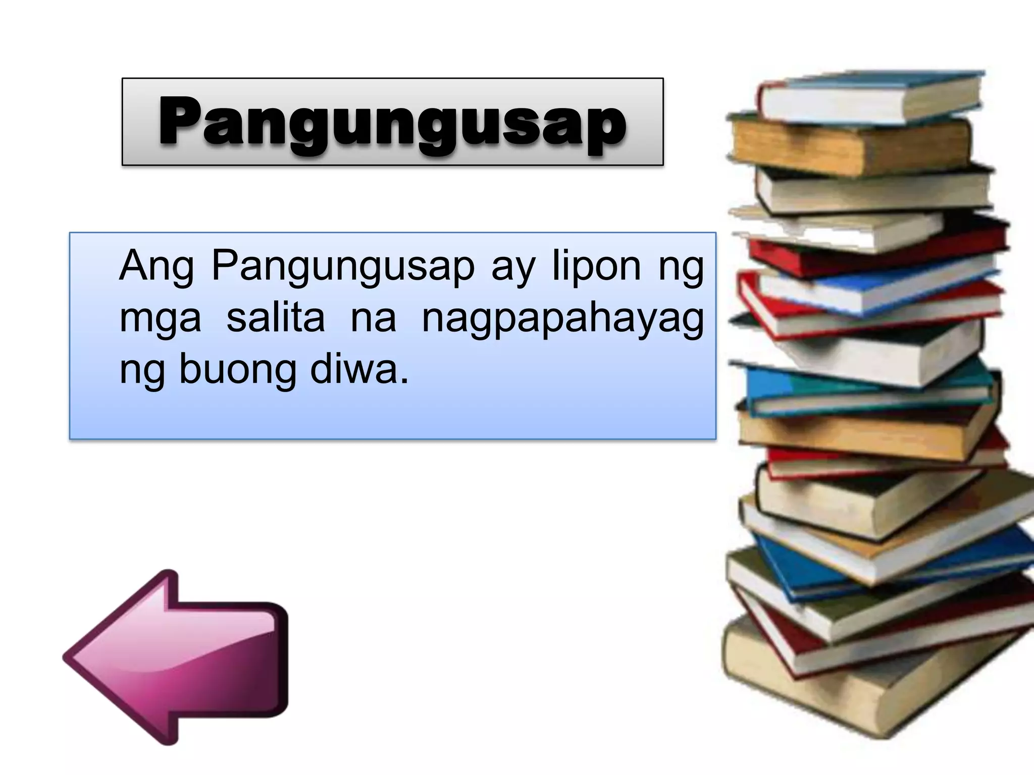 "AYOS NG PANGUNGUSAP" | PPTX