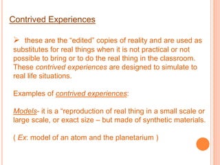 Educational technology (cone of experiences) | PPTX