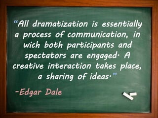 Edtech 1, Teaching with Dramatized Experiences | PPTX