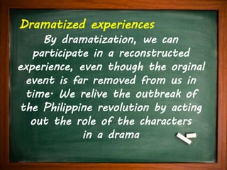 Edtech 1, Teaching with Dramatized Experiences | PPTX