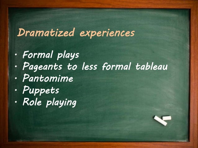 Edtech 1, Teaching with Dramatized Experiences | PPTX | Drama | Genres