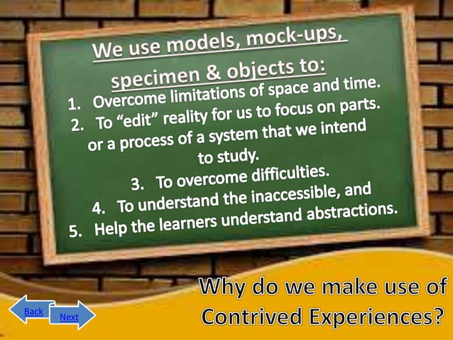 Lesson 8: teaching with contrived experiences | PPTX