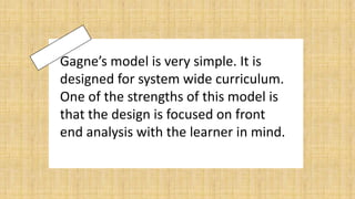 Edtech1 C6: instructional design models and methods | PPT