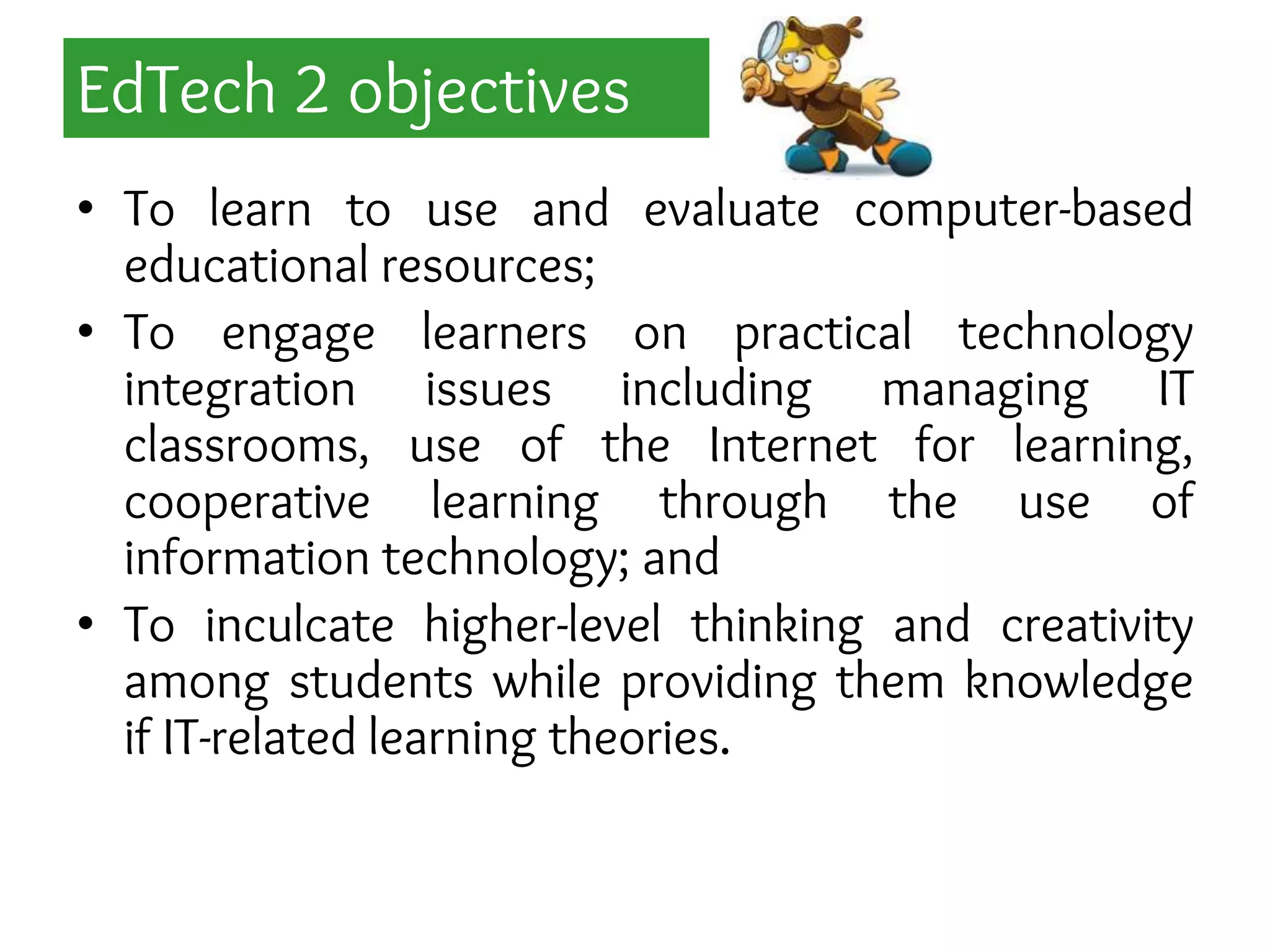Edtech 1 review and edtech 2 overview | PPTX