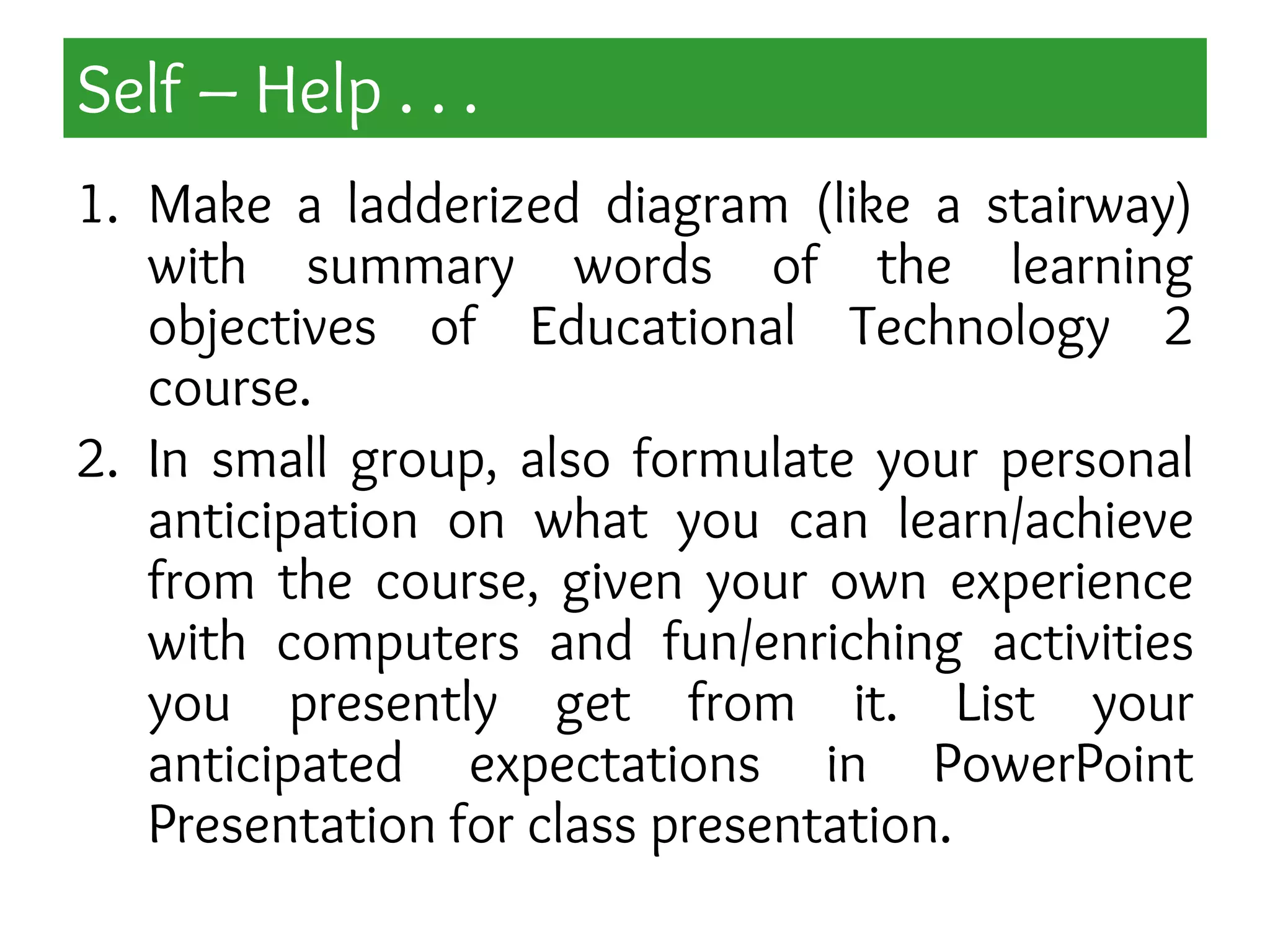 Edtech 1 review and edtech 2 overview | PPTX