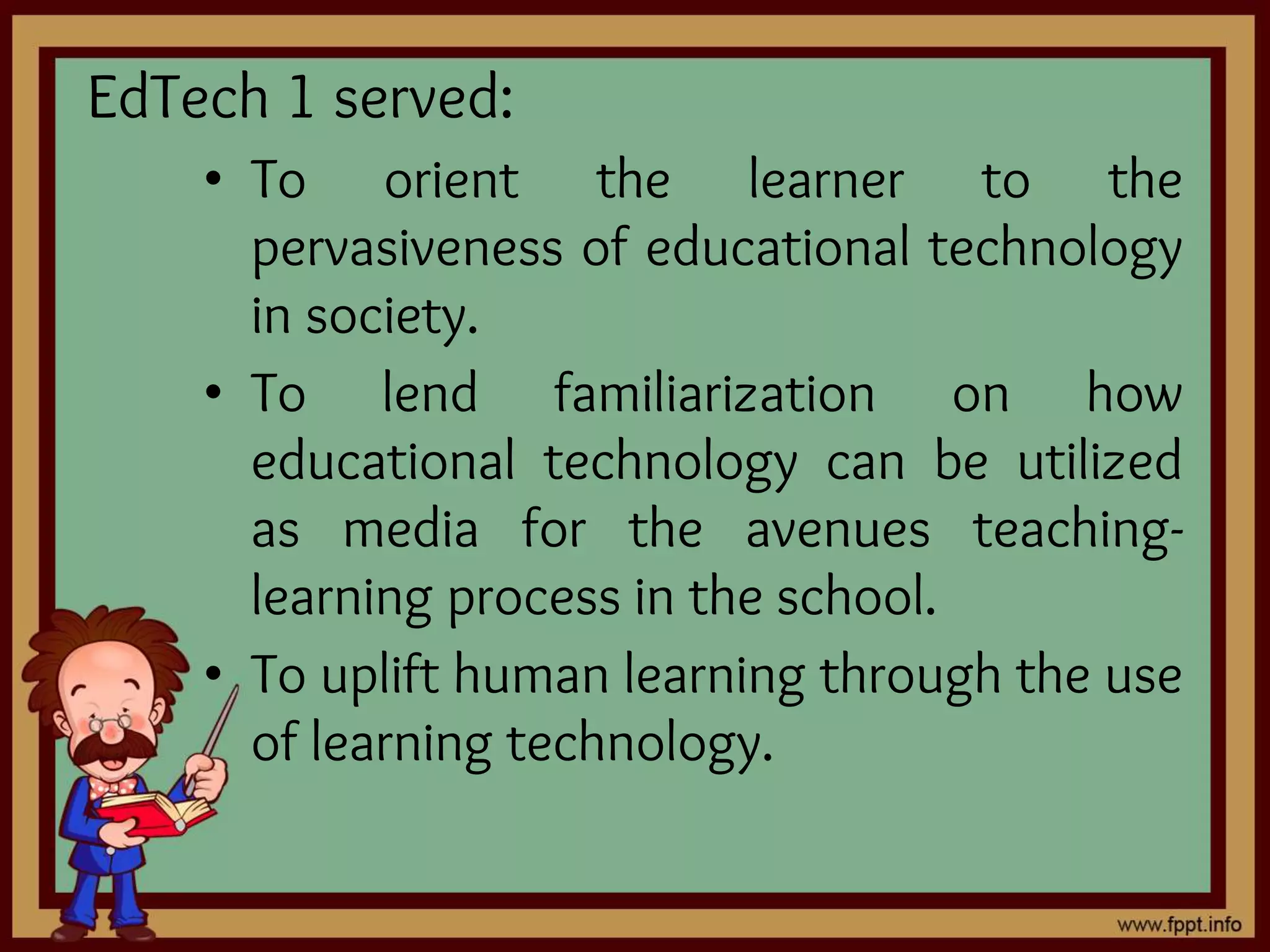 Edtech 1 review and edtech 2 overview | PPTX