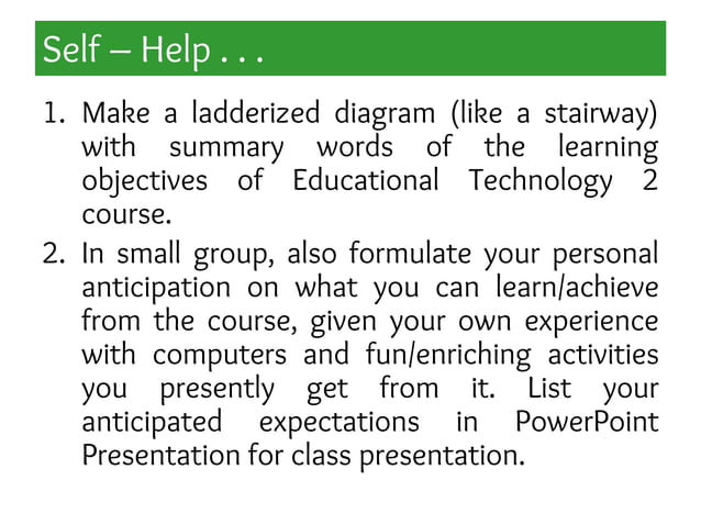 Edtech 1 review and edtech 2 overview | PPTX