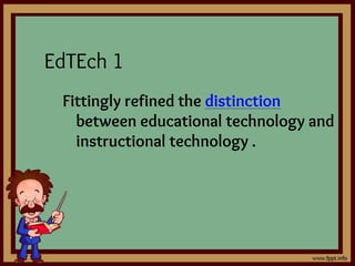 Edtech 1 review and edtech 2 overview | PPTX