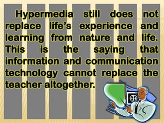 UNDERSTANDING HYPERMEDIA--EDUCATIONAL TECHNOLOGY 2 | PPT