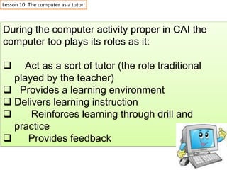 Computer as a Tutor | PPTX