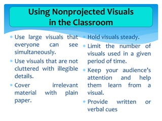 Non-projected visuals | PPT