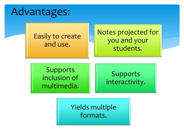 Non-projected visuals | PPT