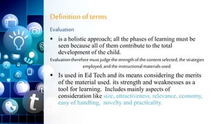 Ed tech 2. Evaluating Technology | PPTX