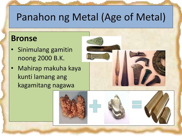 Ed tech 2 panahon ng paleolitiko, neolitiko at metal - | PPTX