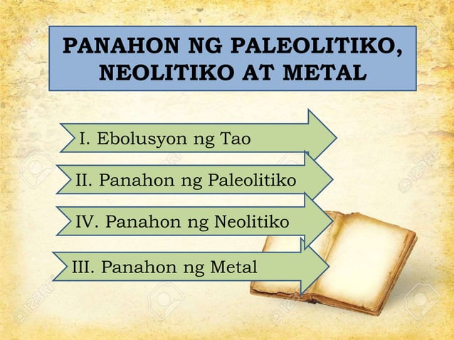 Ed tech 2 panahon ng paleolitiko, neolitiko at metal - | PPTX