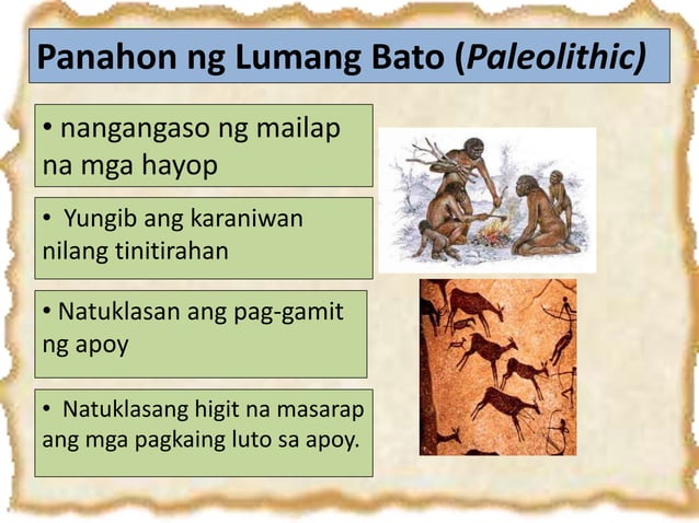 Ed tech 2 panahon ng paleolitiko, neolitiko at metal - | PPTX