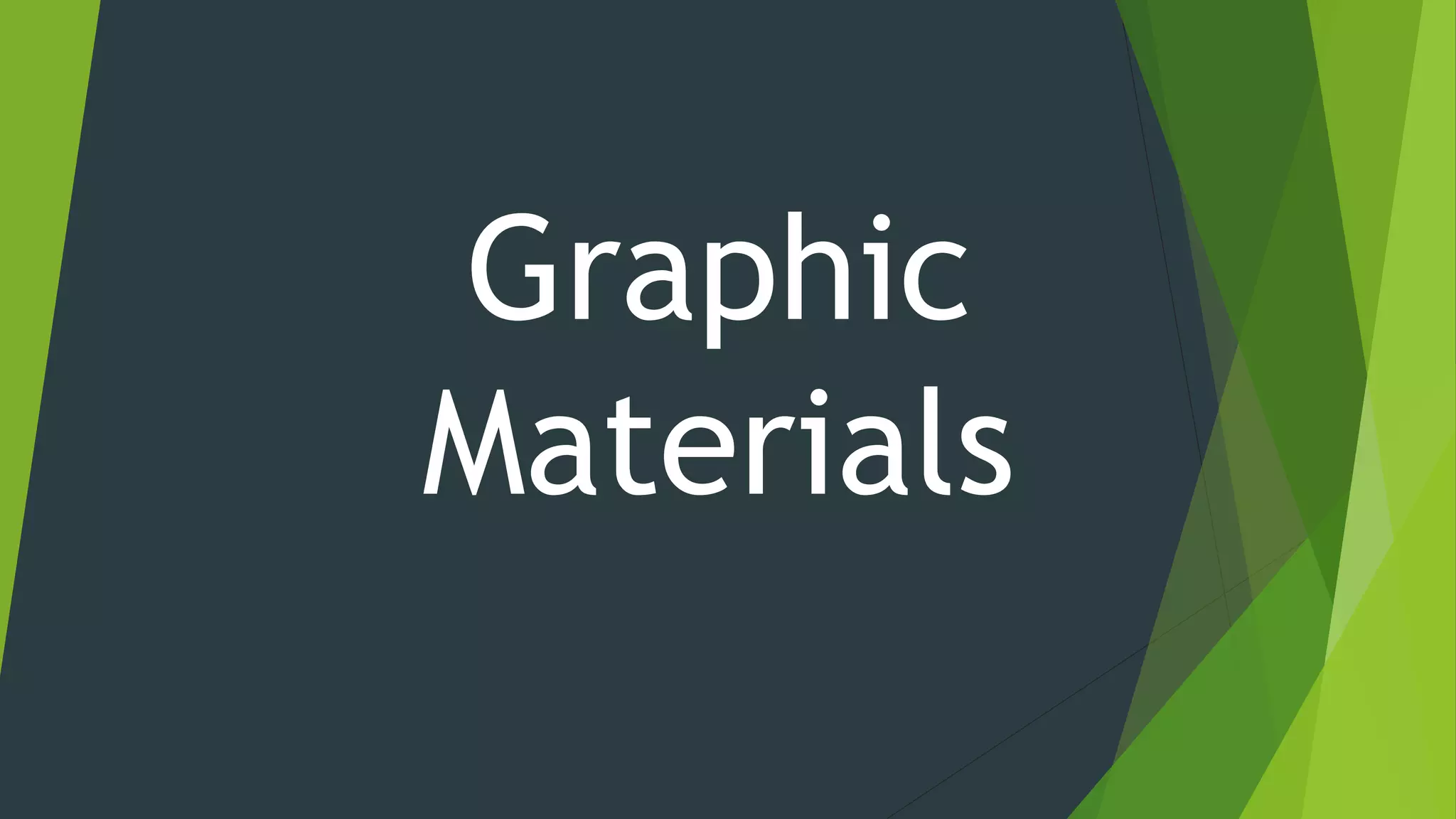 Educational Technology Graphic/Audio Visual Materials | PPTX
