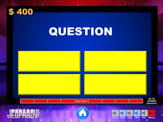 Blank Jeopardy Template - Educational Technology | PPT