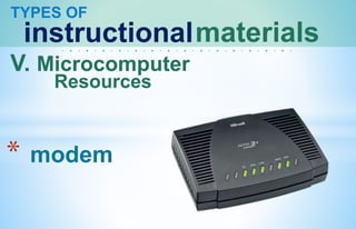 Types of Instructional Materials | PPT