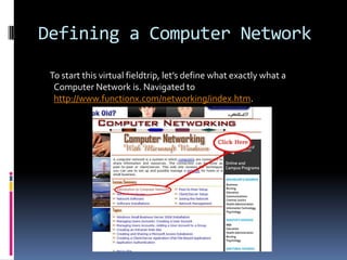 Edtech451 what is a computer network | PPTX