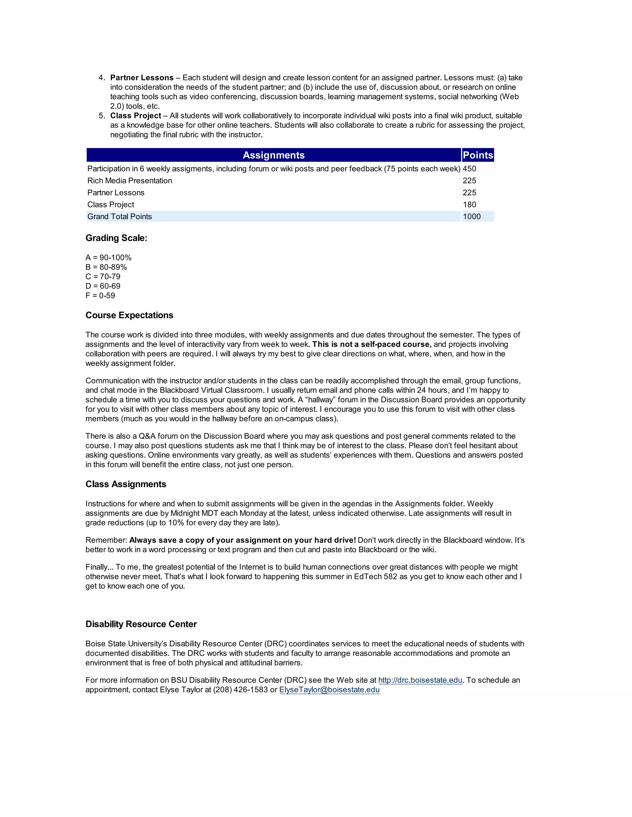 Ed tech 522 syllabus | PDF