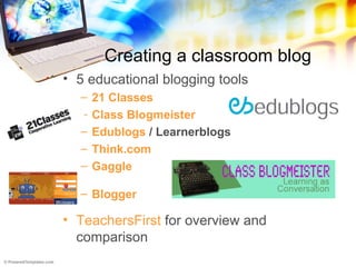 Blogging in the K-12 Classroom | PPT