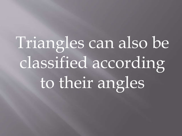 classification of triangles | PPTX | Geography | Science