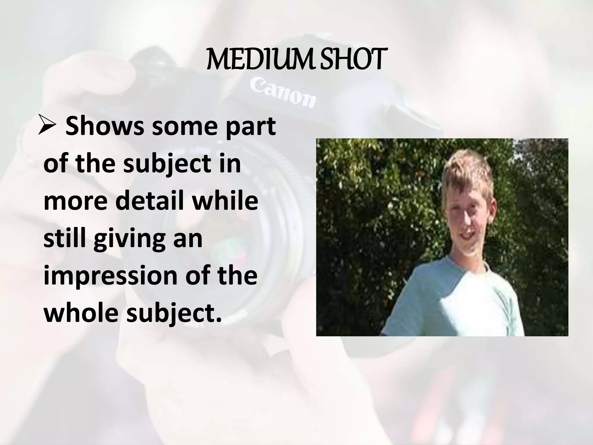 basic camera shots | PPTX