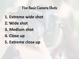 basic camera shots | PPTX