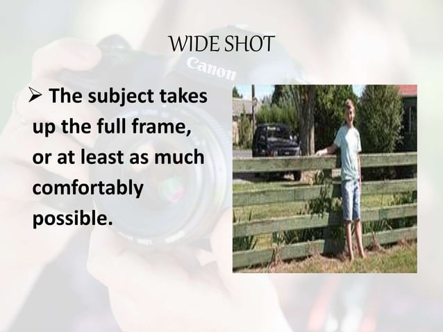 basic camera shots | PPTX | Video Production | Content Production