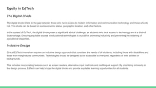 EdTech Ethics Balancing Innovation with Privacy and Equity | PDF