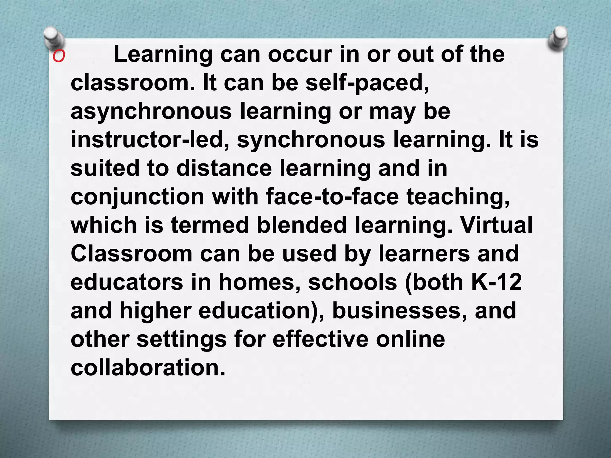Synchronous And Asynchronous Learning Ppt