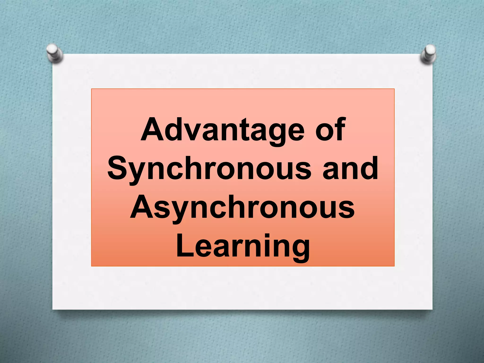 Synchronous And Asynchronous Learning Pptx Web Conferencing