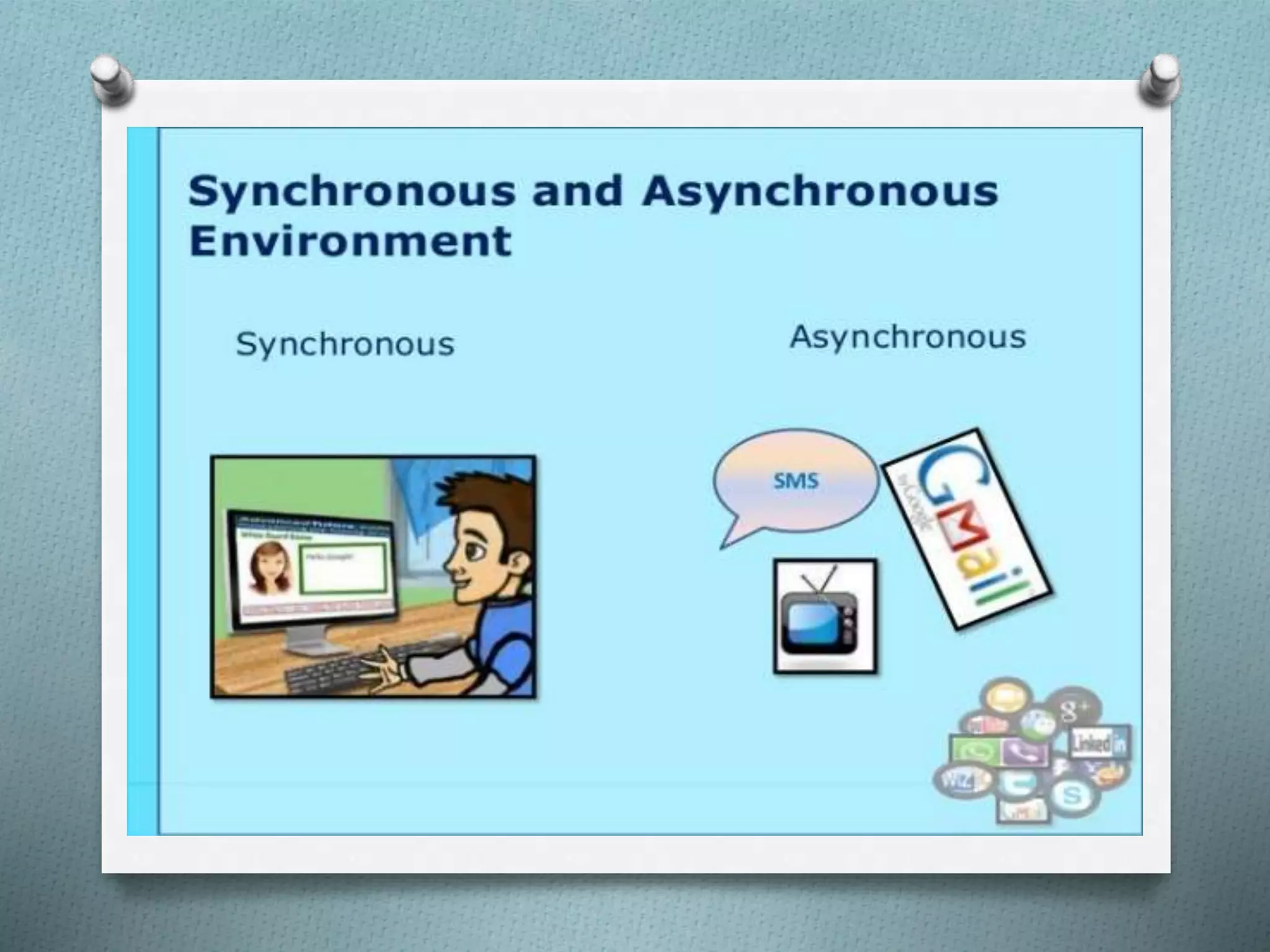 Synchronous And Asynchronous Learning Pptx Web Conferencing Computer Software And Applications