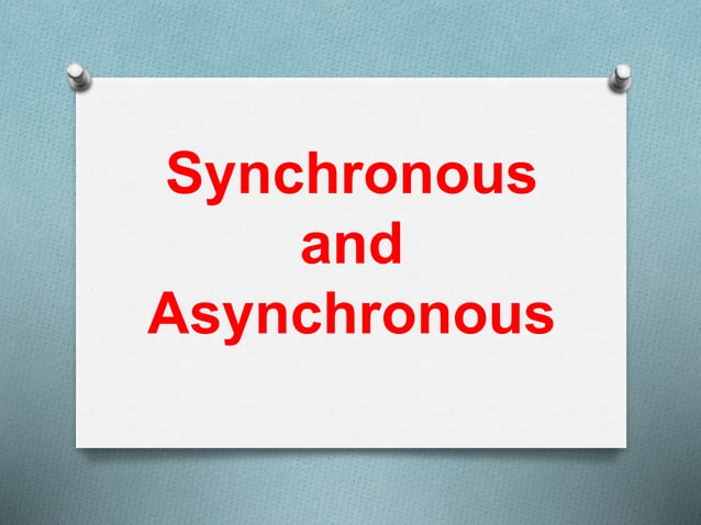 Synchronous And Asynchronous Learning Pptx Web Conferencing Computer Software And Applications
