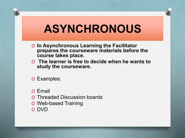 Synchronous And Asynchronous Learning Pptx Web Conferencing Computer Software And Applications