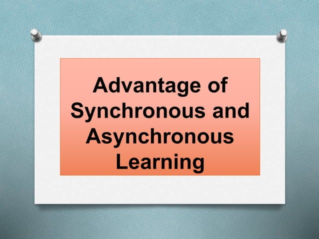 Synchronous And Asynchronous Learning Pptx Web Conferencing Computer Software And Applications