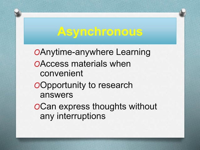 Synchronous And Asynchronous Learning Pptx Web Conferencing Computer Software And Applications