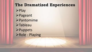 ED TECH I - Teaching with Dramatized Experiences | PPTX