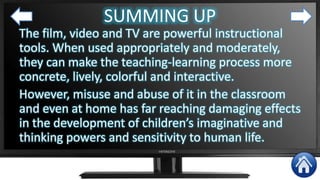 Ed Tech Lesson 12 Power of Film, Video and TV in the Classroom | PPT