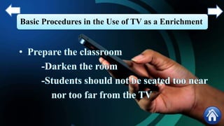 Ed Tech Lesson 12 Power of Film, Video and TV in the Classroom | PPT