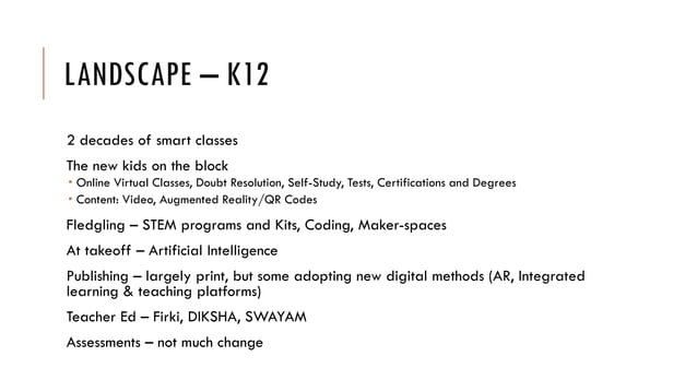 Ed tech landscape in India | PDF